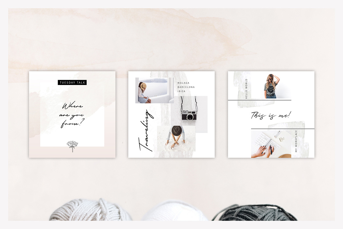 BUNDLE: Animated Posts & Stories, a Social Media Template by AgataCreate