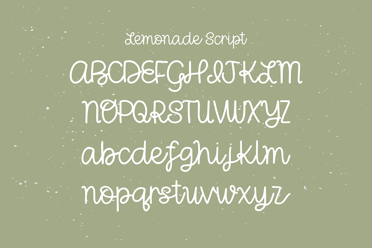 LEMONADE SCRIPT a Cute Cursive Font, a Script Font by Blush Font Co.