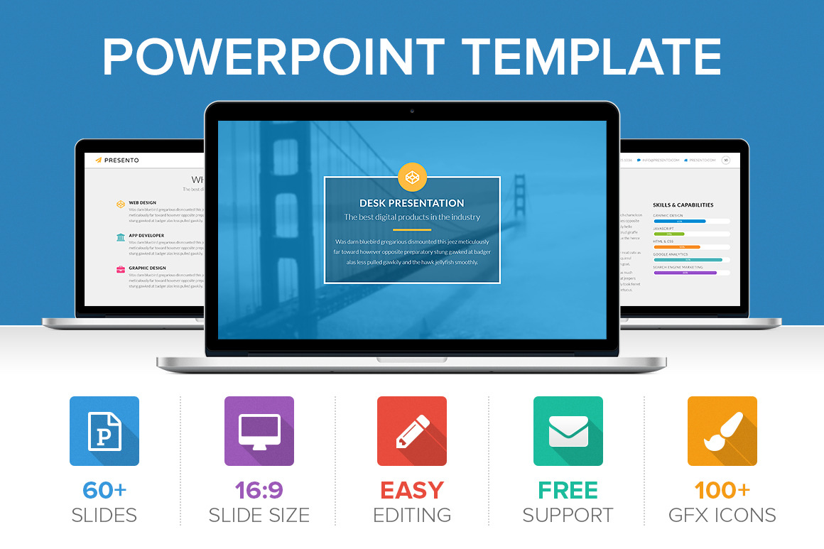 Presento PowerPoint Template, a Presentation Template by Creativenauts