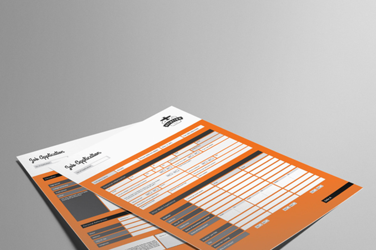 Job Application Form A4, a Templates & Theme by Keboto