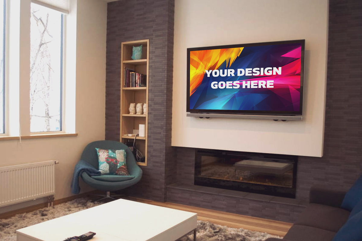 Television Display Mock-up#15, a Mockup by vraiana