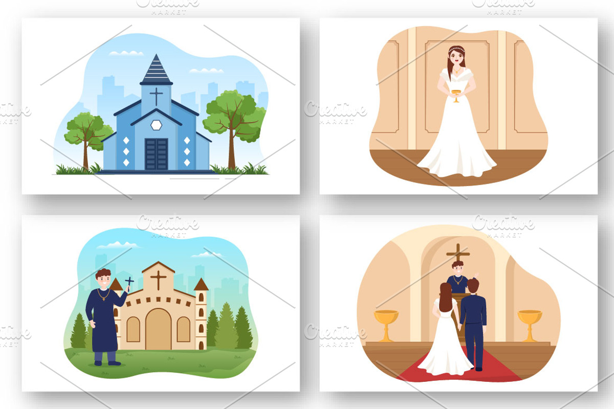 13 Catholic Church Illustration, an Illustration by denayunebgt ...