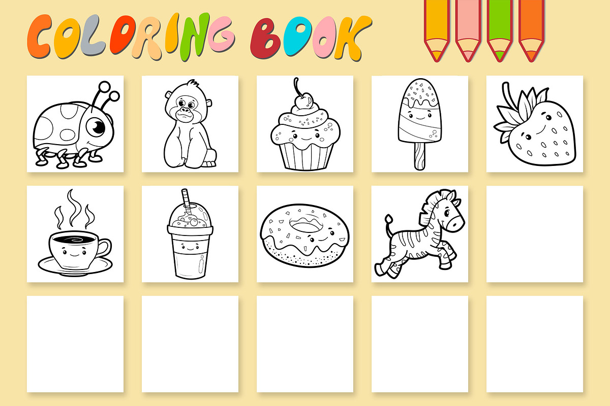 Coloring book or page for kids, an Illustration by Visual-Content ...