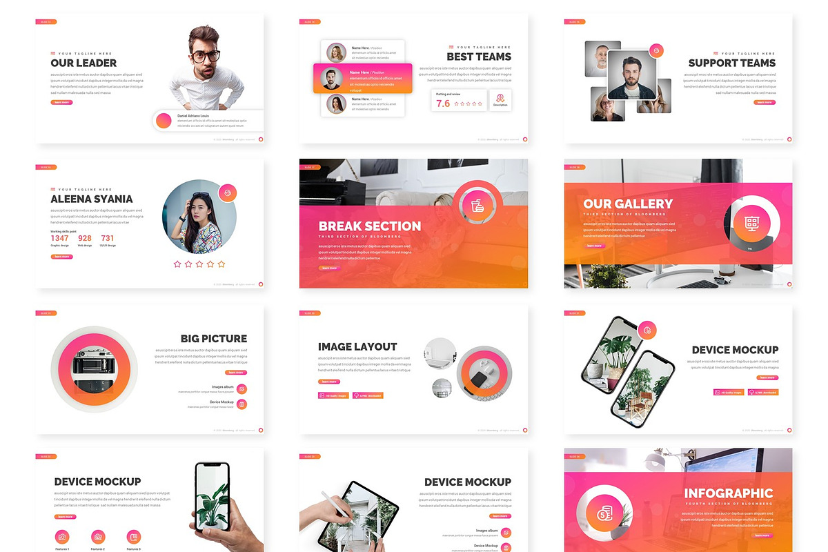 Bloomberg - Powerpoint Template, a Presentation Template by inspirasign