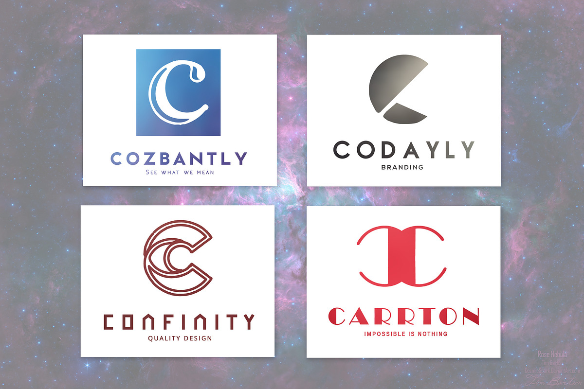 20 C Letter Alphabetic Logos, a Branding & Logo Template by AN Productions