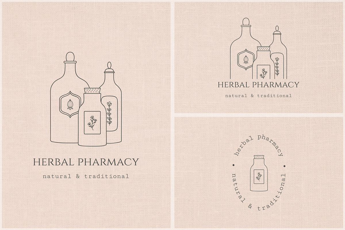 Premade Logo Set, a Branding & Logo Template by NatalieArtShop