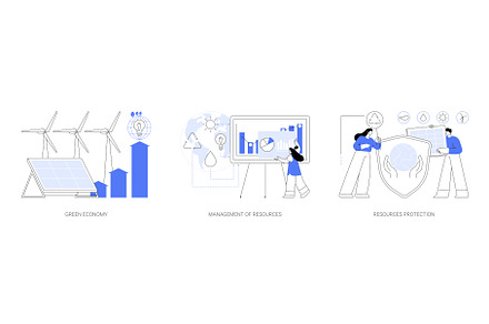 Sustainable development abstract, an Illustration by Visual Generation