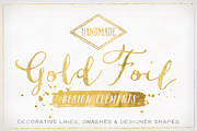 Gold Foil Design Elements & Vectors, an Object Graphic by Summit Avenue