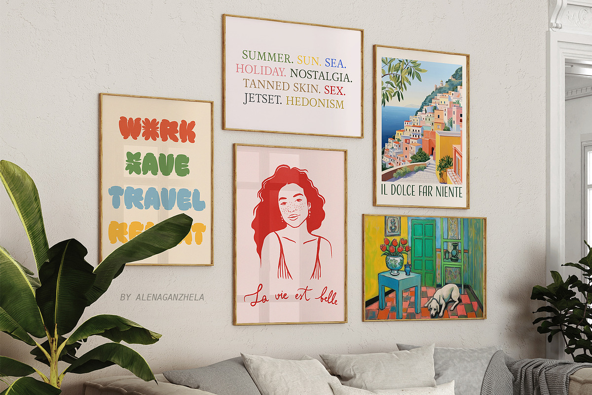 MODERN WALL ART GALLERY mixed prints