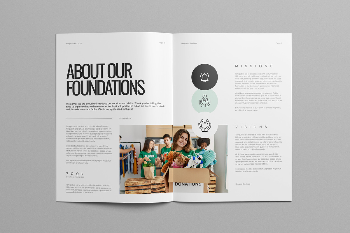 Nonprofit Charity Brochure | Canva, a Brochure Template by Pixelpick