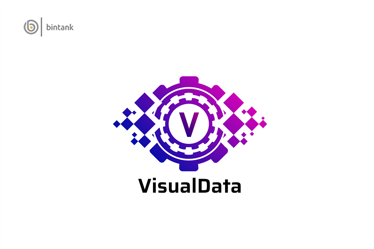 V Letter - Visual Data Logo, a Branding & Logo Template by Bintank ...