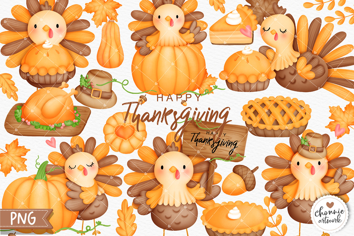 Autumn clipart bundle, fall clipart, a Seasonal Illustration by ...