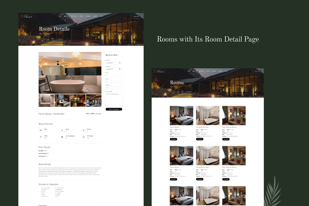 Telly - Hotel And Resort Template, a HTML Template by TemplatesJungle