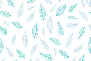 Vector Blue Feathers Repeat Pattern, a Pattern Graphic by Oksancia's ...