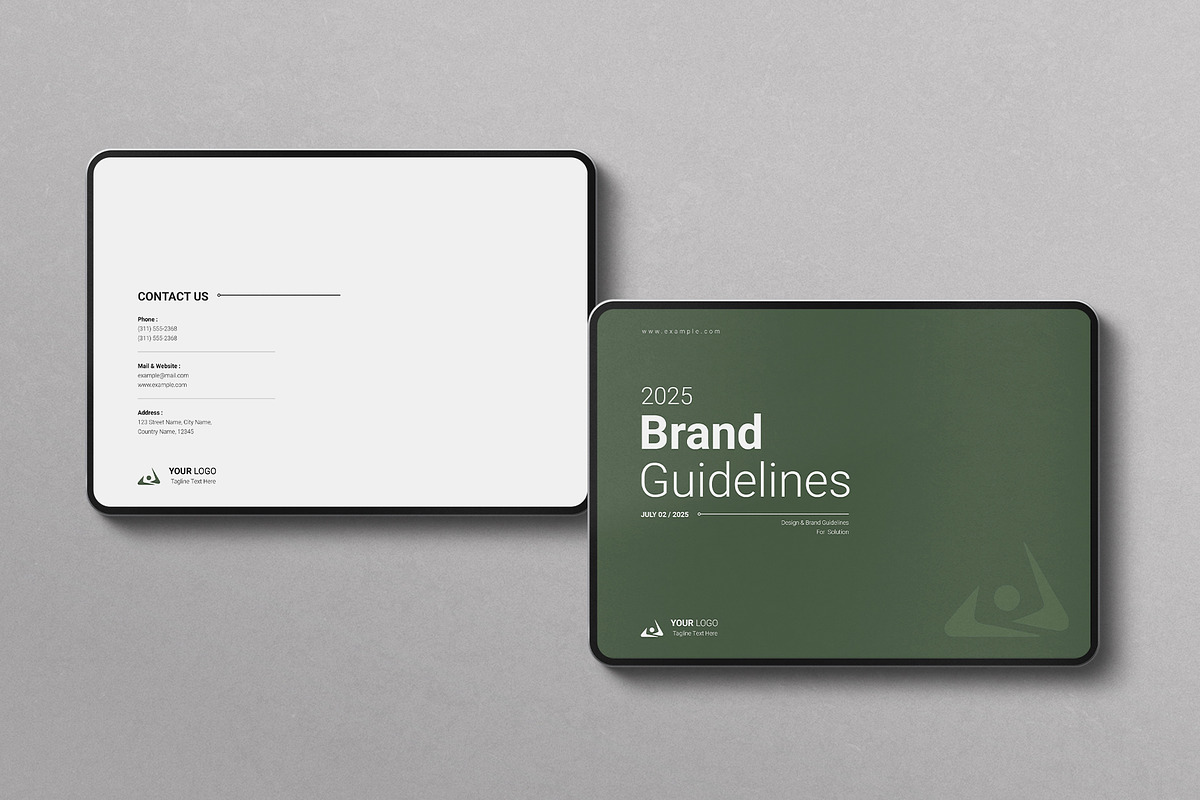 Digital Brand Guidelines Landscape, a Magazine Template by TemplatesForest