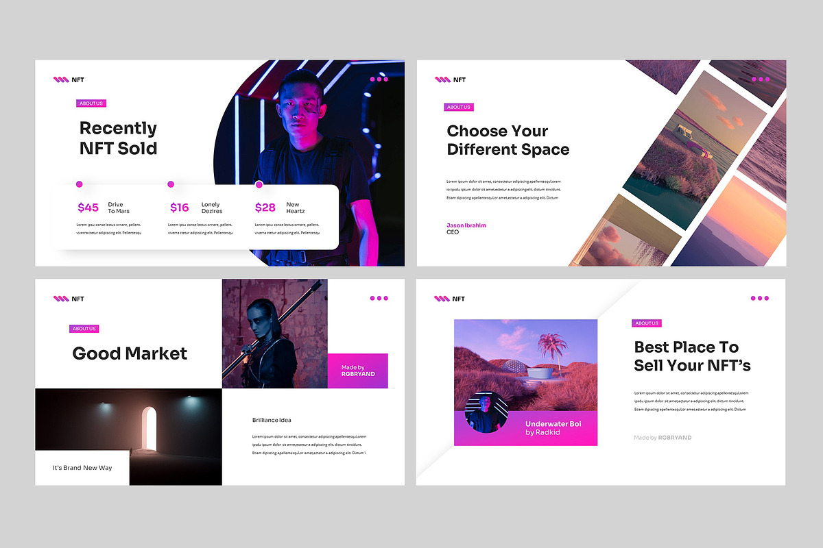 NFT - Powerpoint Template, a Presentation Template by rgbryand