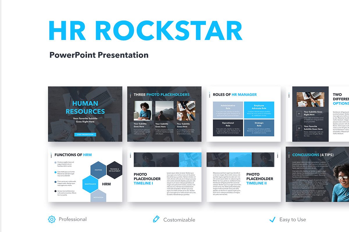 HR Rockstar PowerPoint Template, a Presentation Template by Jumsoft