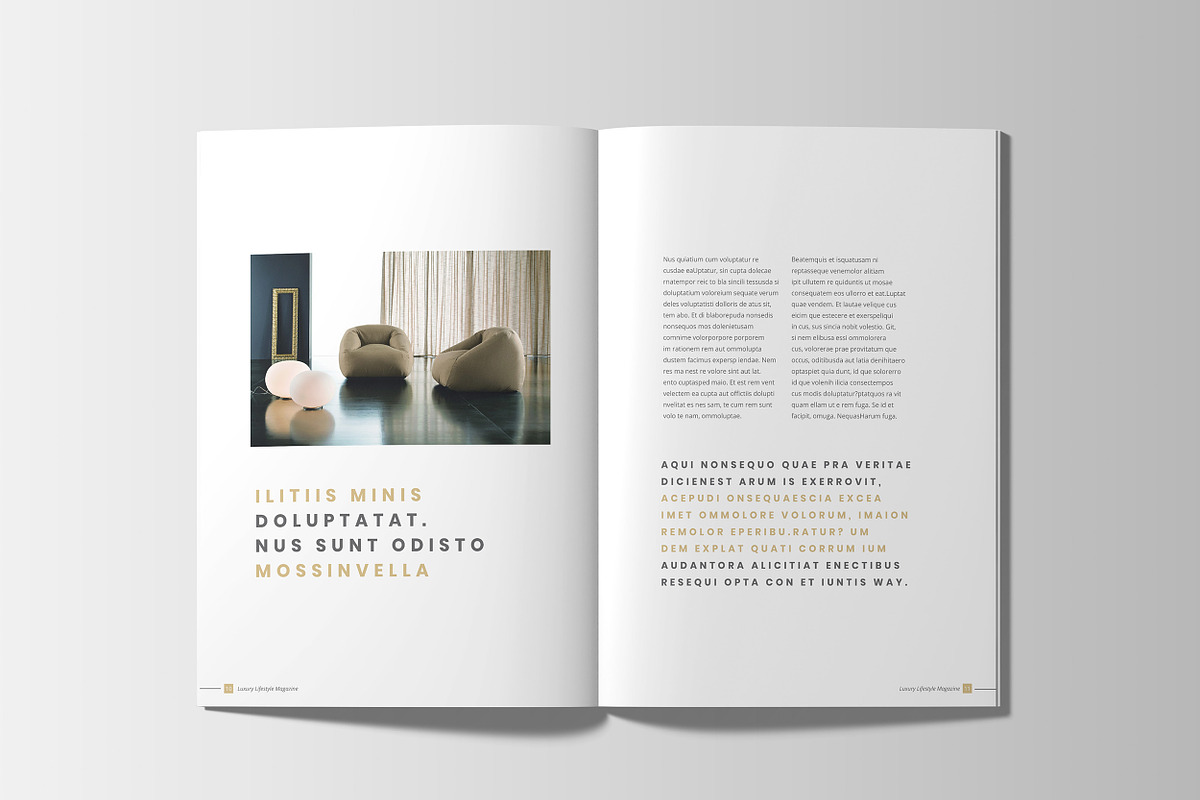 Luxury Lifestyle Magazine/LookBook, a Magazine Template by Layout Design