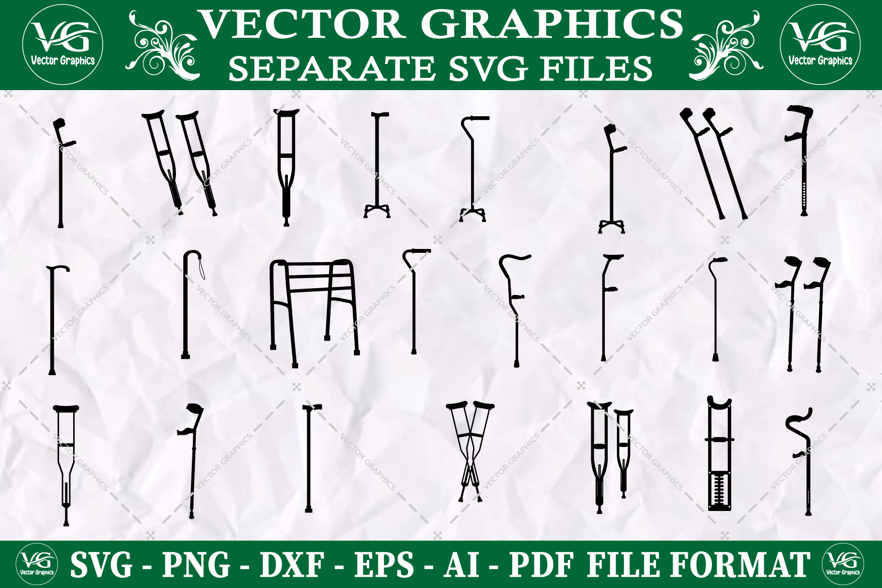 Crutches Svg Hospital Svg, Crutches, a Healthcare Illustration by ...