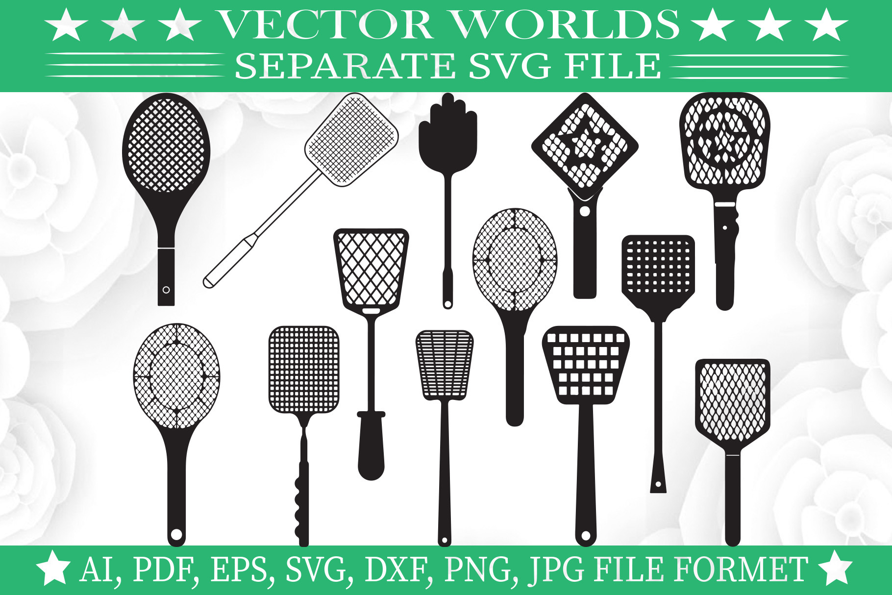 Electric Fly Swatter Svg, Fly Svg | Graphic Objects ~ Creative Market