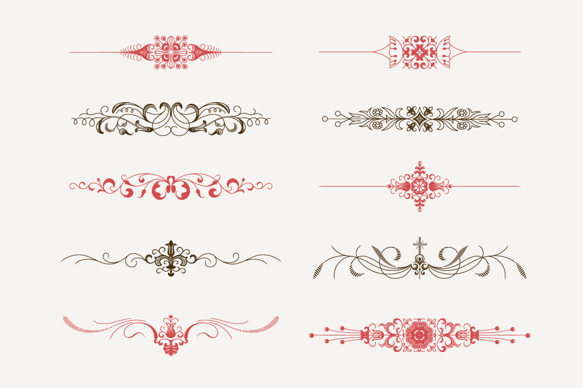 Decorative Text Dividers N°2, an Illustration by Webalys