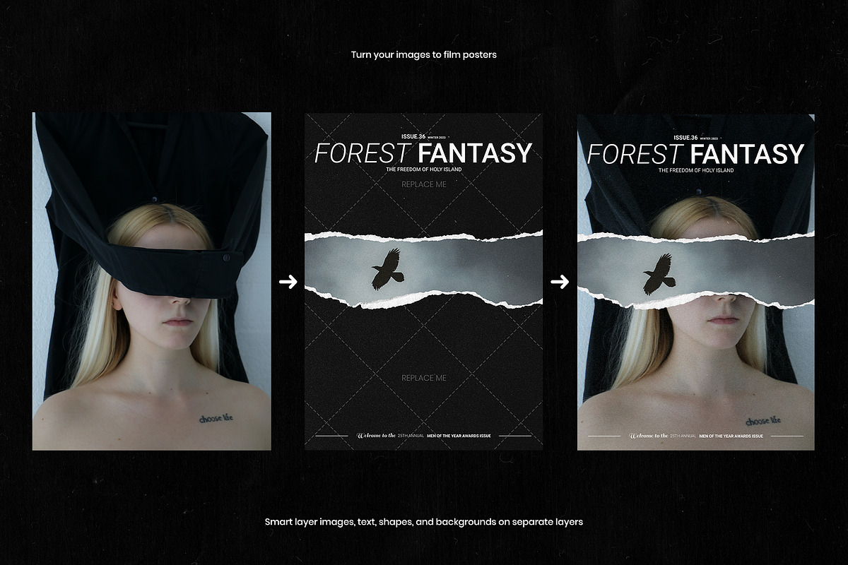 Torn Paper Magazine & Posters, a Social Media Template by Pixflow