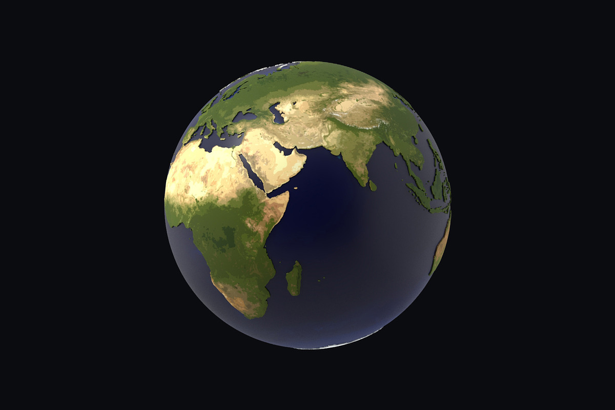Earth detailed design 3D model, an Environmental 3D Model by CGTech