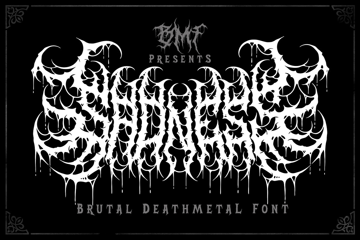 Sadness Black Metal Font, a Blackletter Font by Blackmetalfont | black ...