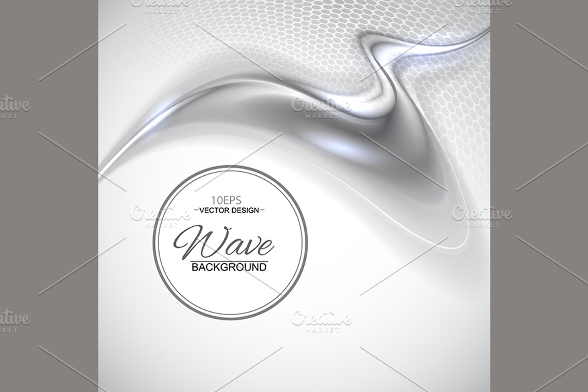 Silver abstract vector background, a Decorative Illustration by Valenty