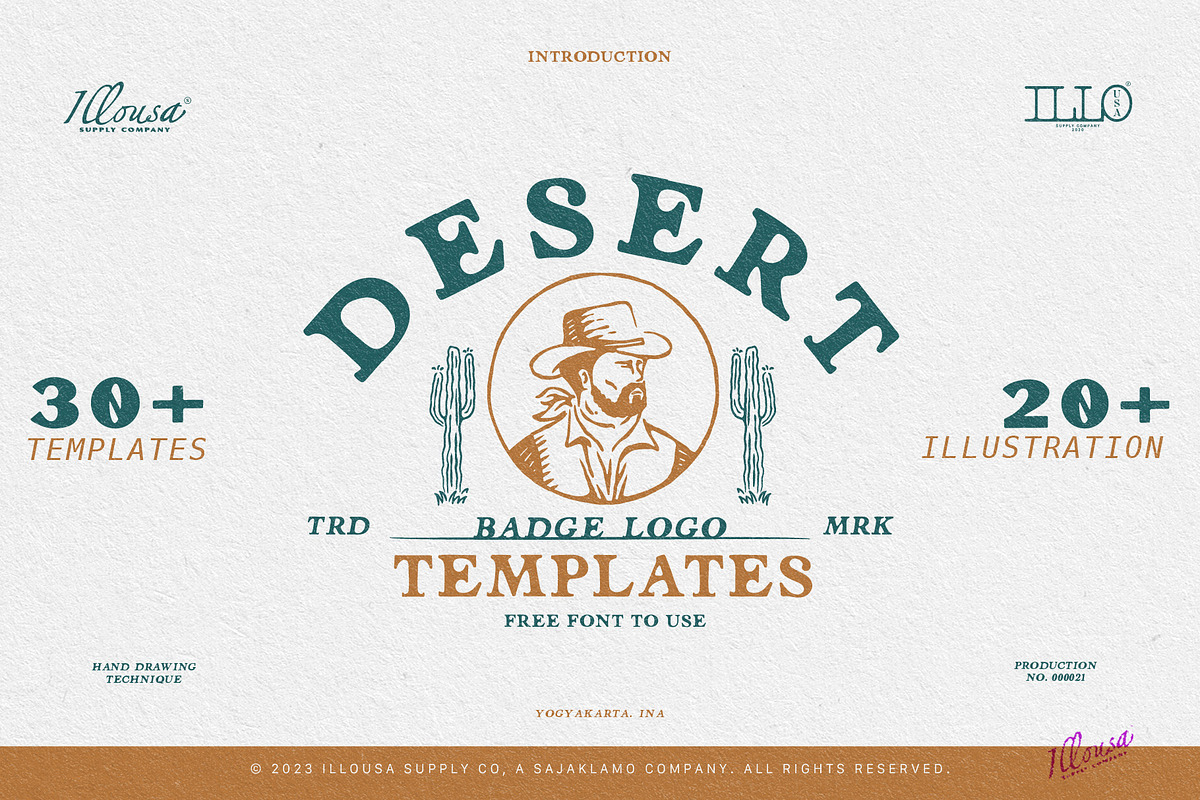 30+ Vintage Western Logo Templates, a Branding & Logo Template by Illousa