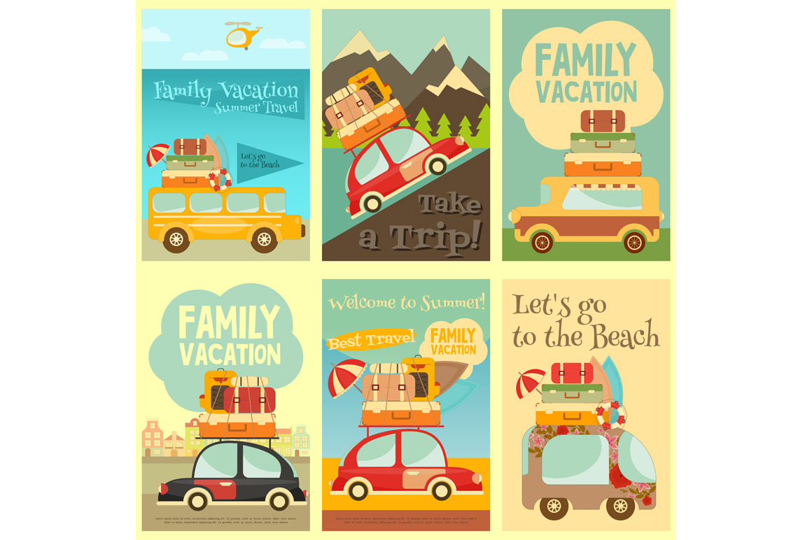Travel Cards Set, an Object Illustration by ELFIVETROV DESIGN