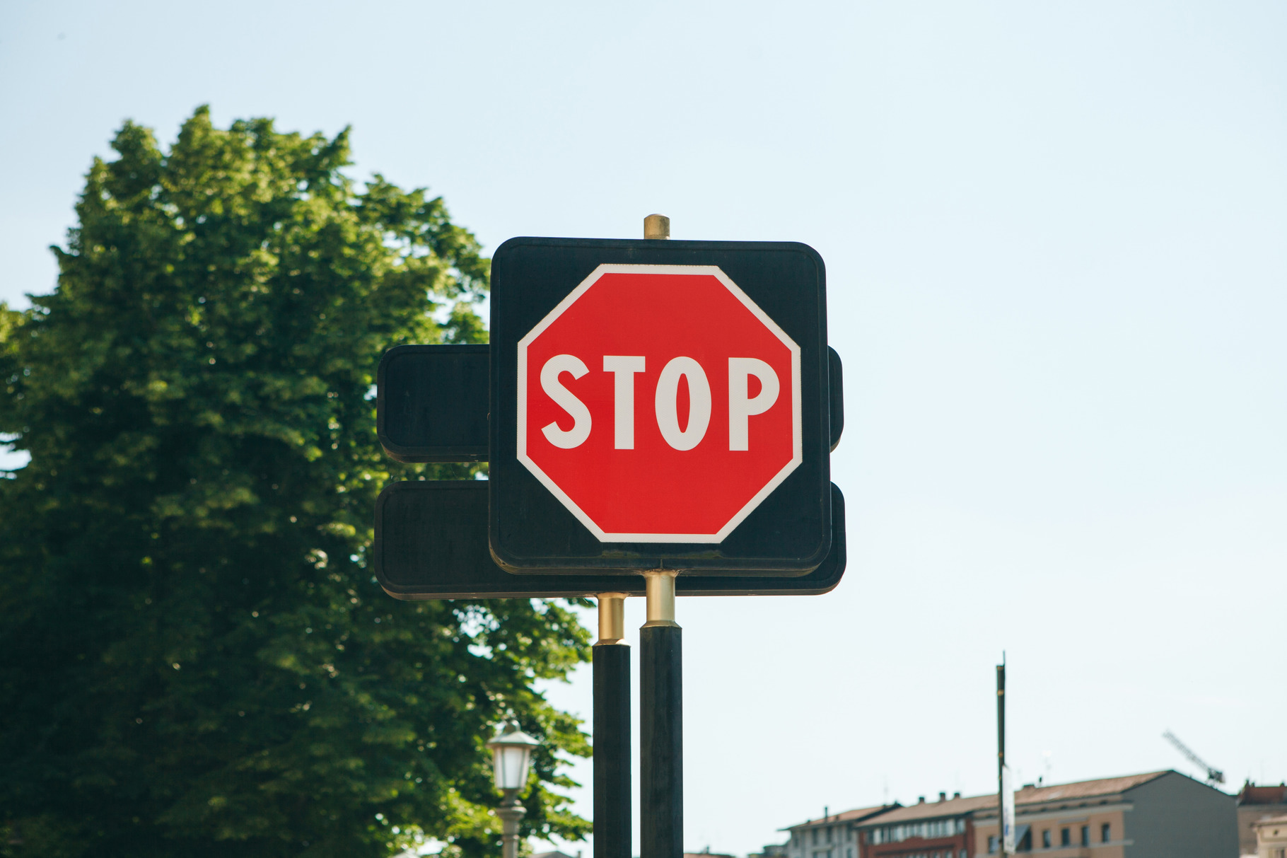 Road stop sign. | Transportation Stock Photos ~ Creative Market