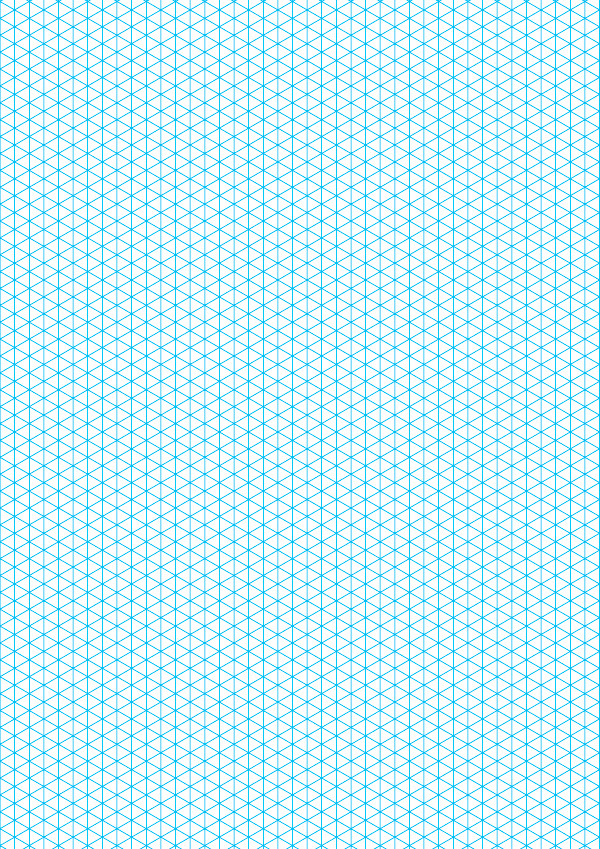 Cyan isometric grid on a4 sheet, a Pattern Graphic by BestPics