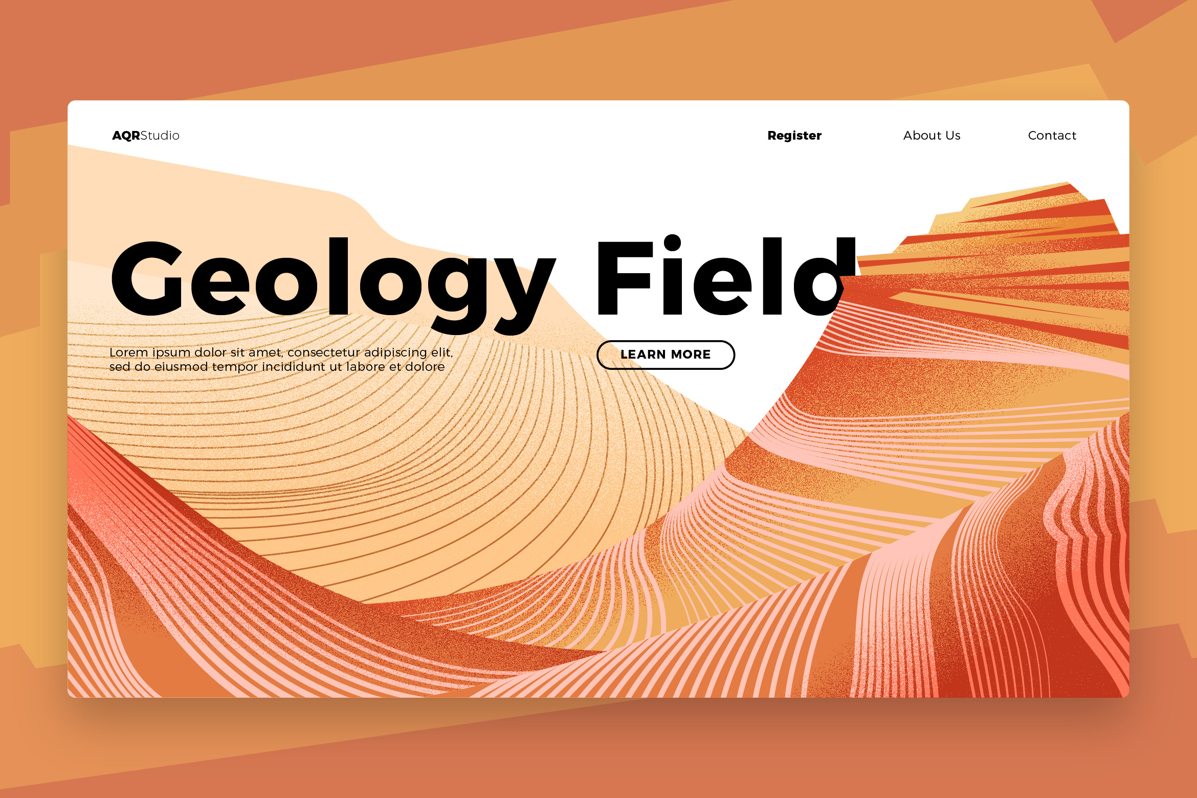 Geology Fiel - Banner & Landing Page, a Templates & Theme by AQR Studio