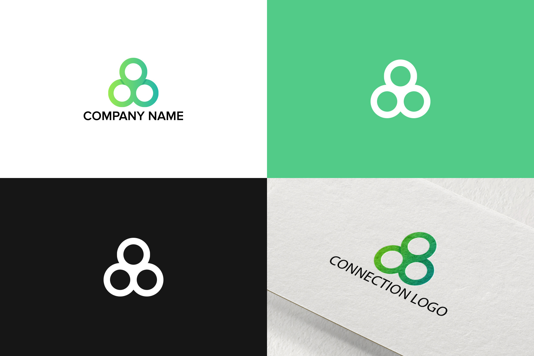 Connection logo design | Branding & Logo Templates ~ Creative Market