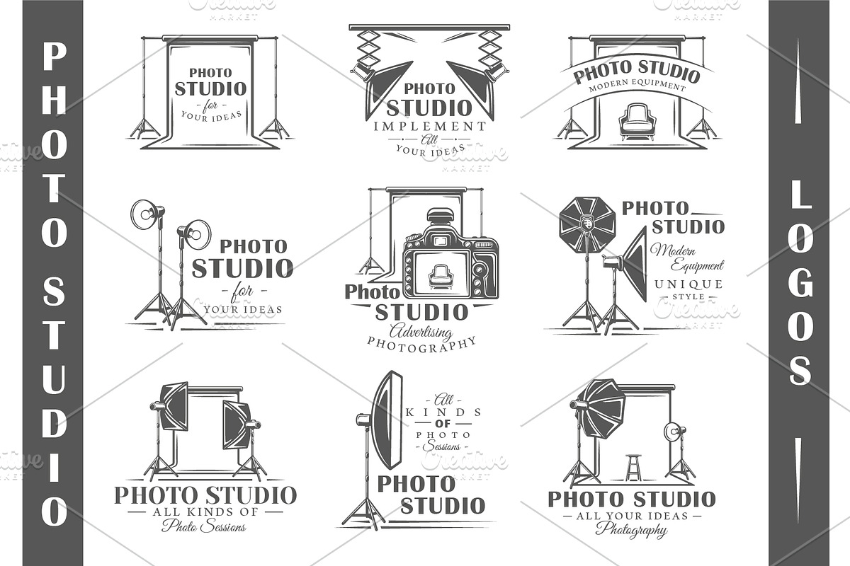 9 Photo Studio Logos Templates Vol.2, a Branding & Logo Template by Art ...