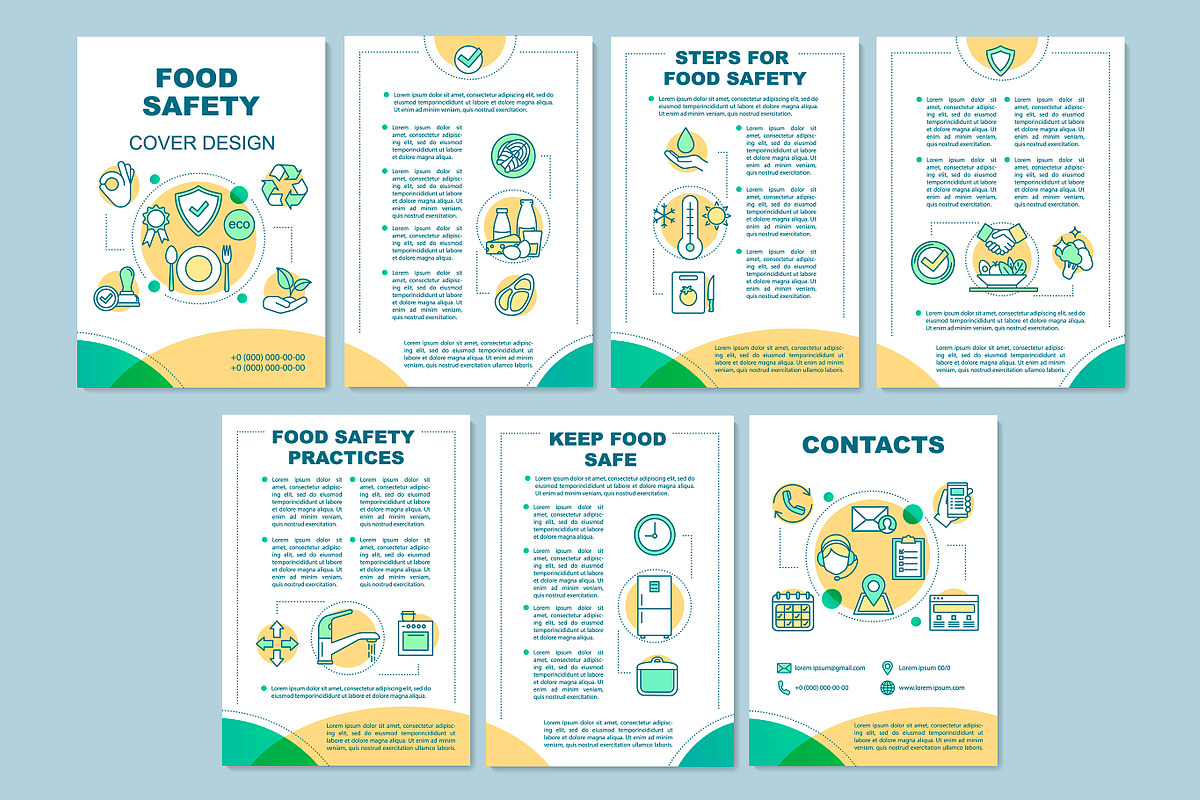 Food safety brochure template layout, a Brochure Template by IMG ...