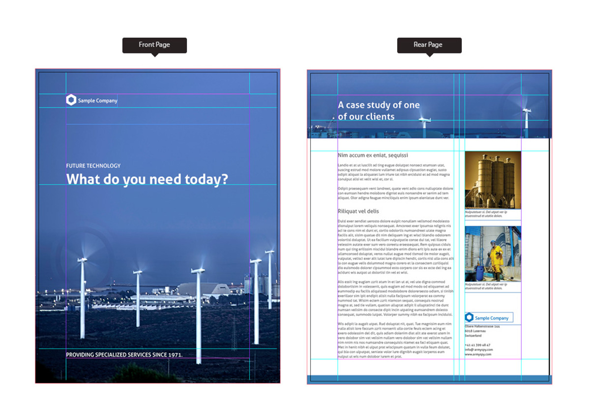 Product Sheet Template for InDesign, a Brochure Template by Themzy ...
