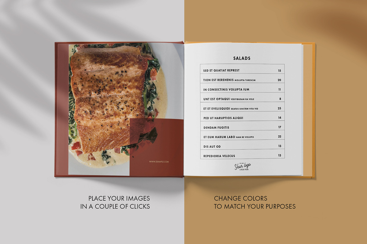 Square Restaurant Menu Template