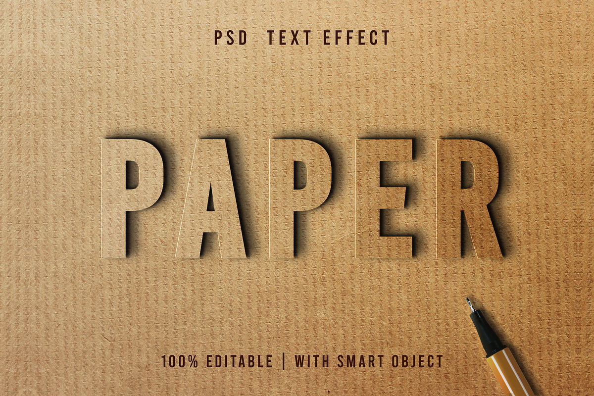 Text Editable - Paper Texture, a Layer Style Add-On by Modaldesain ...