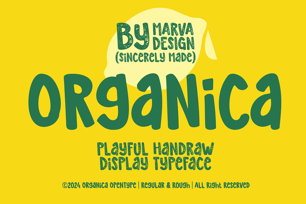 Organica, a Sans Serif Font by Marvadesign