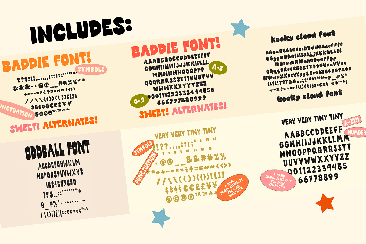 Hand-lettering Kit! Unique! Fonts!