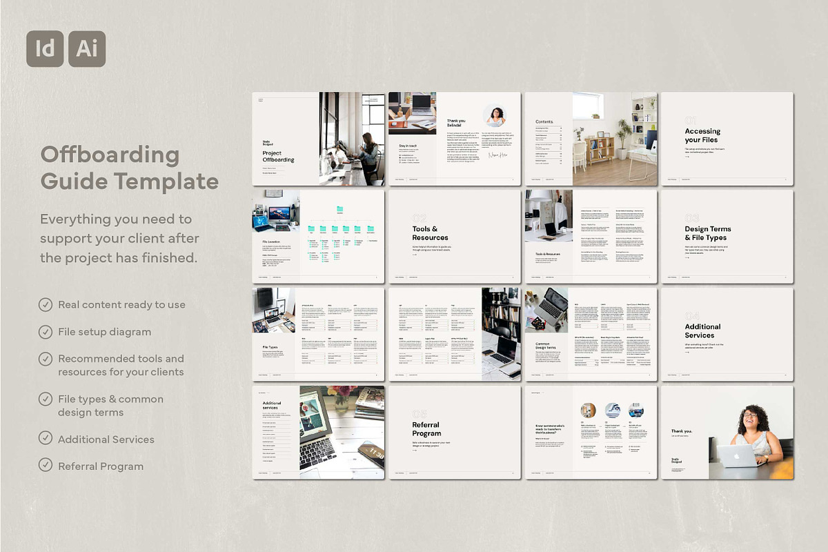Project Offboarding Template, a Branding & Logo Template by Hannah ...