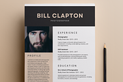Simple Resume CV template Canva | Creative Market