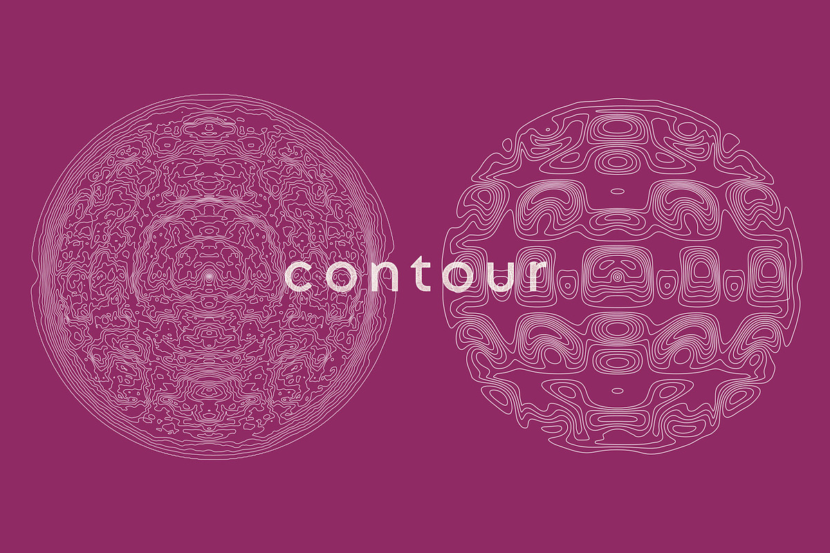 Contour Abstract Cartography, a Texture Graphic by RuleByArt