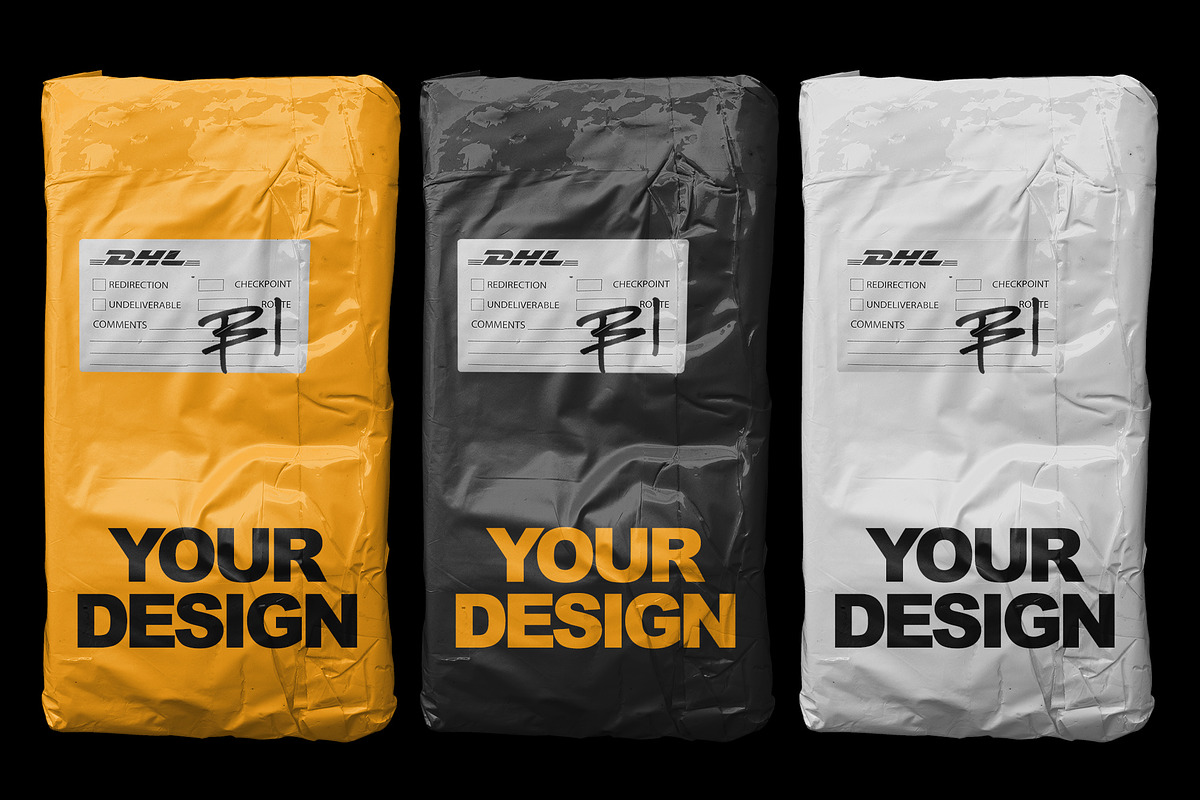 Post Pack Bag Mockup, a Packaging Mockup by Bolderaja1 Studio