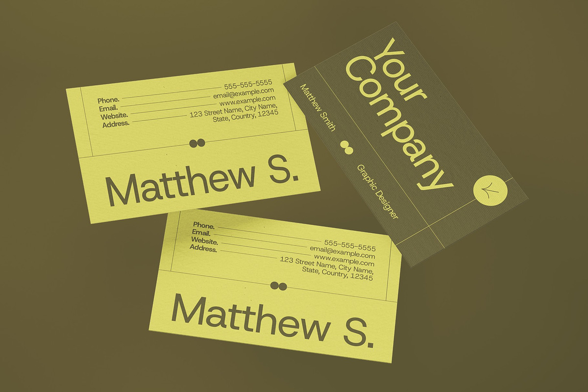 Company Business Card, a Business Card Template by graphicook
