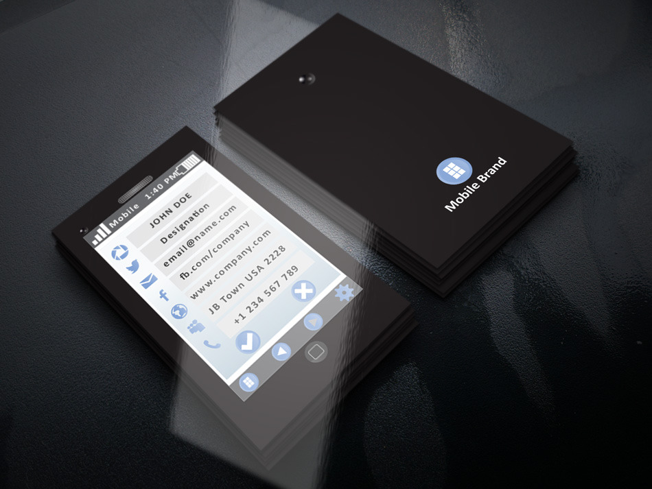 Window Mobile Business Card Design, a Business Card Template by ...