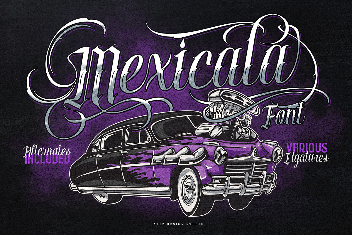 Mexicala Font, a Script Font by alit design