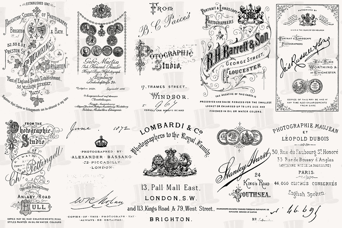 Vintage Overlay Design Collection, a Decorative Illustration by Century ...